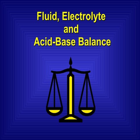 Fluid And Electrolytes1 | PPT
