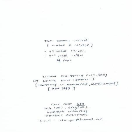 Fluid dynamics 02 tank control system single_cascade | PDF