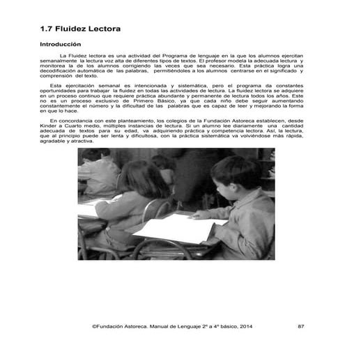 Fluidez lectora.pdf planificacion | PDF
