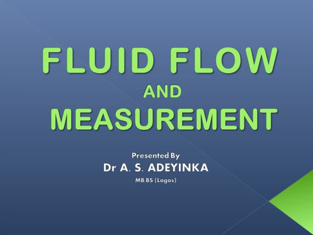 Types of fluid flow | PPTX