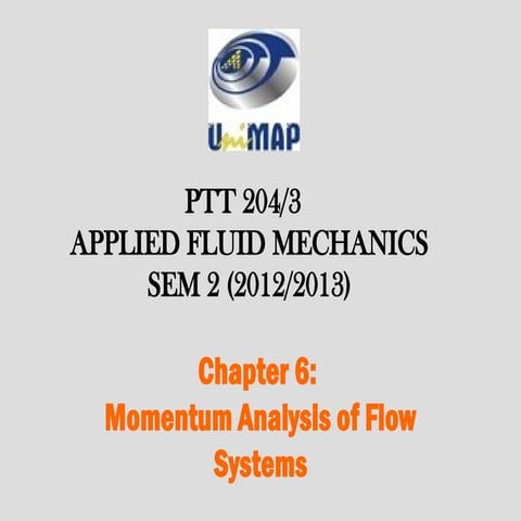 Fluid Flow Chapter 6 (Basics of Fluid Mechanics) | PPT