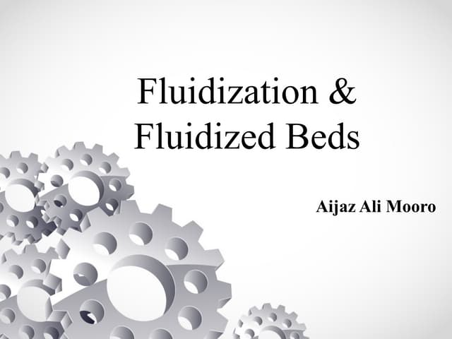 Fluidized bed introduction by mohabat ali malik(MUET,jamshoro) | PDF