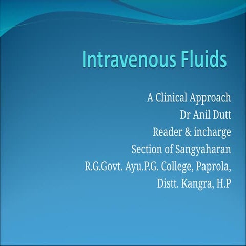 fluid management-.ppt it is about fluids | PPT