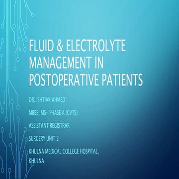 Fluid Management in Postoperative patients.pptx
