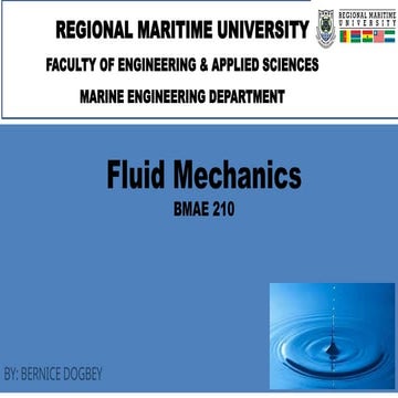 Fluid mechanics study guide (Cheat sheet) | DOCX