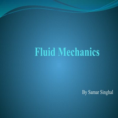Fluid Mechanics hydrostatic pressure.pptx