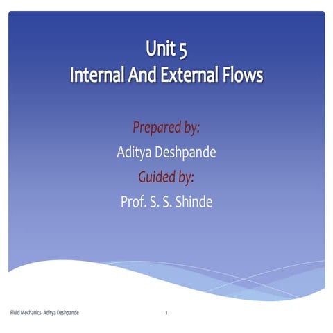 Fluid Mechanics - Flows | PPTX