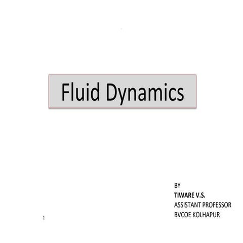 Fluid Dynamics Ppt