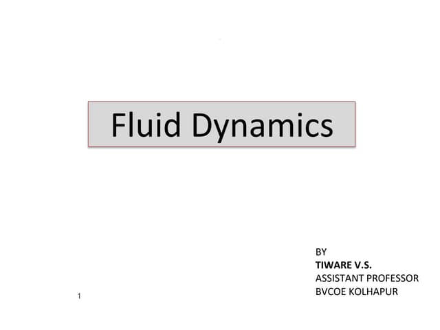 Fluid Dynamics Ppt