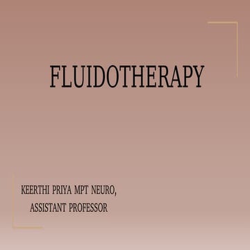 Fluidotherapy | PPTX