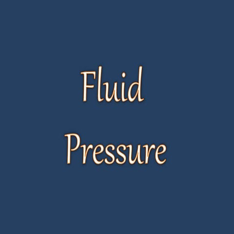 power point presentation on Pressure in Fluids for ICSE Class IX | PPTX