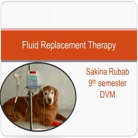Fluid replacement therapy | PPTX