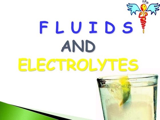 Nutrition course (water) | PPT