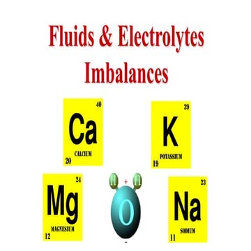 Fluids & electrolytes imbalances | PPTX