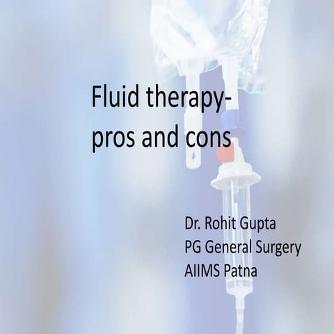 Fluid therapy | PPTX