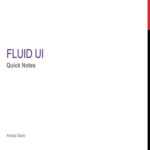 Fluid UI, Tips, Info | PPTX
