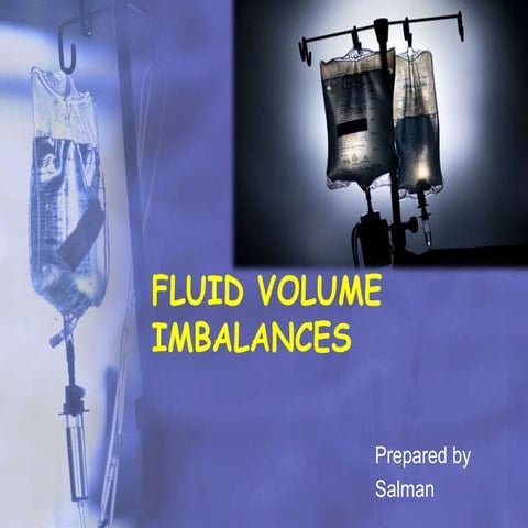 Fluid volume imbalances | PPTX