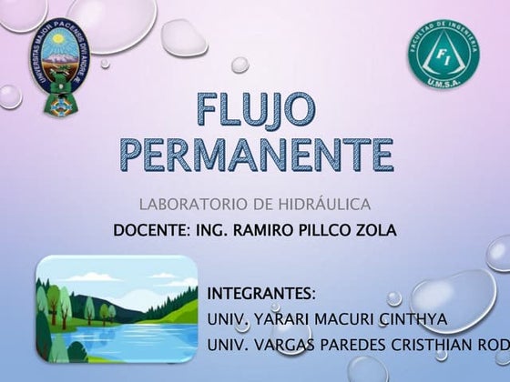 Flujo en canales abiertos, conceptos y características. | PDF