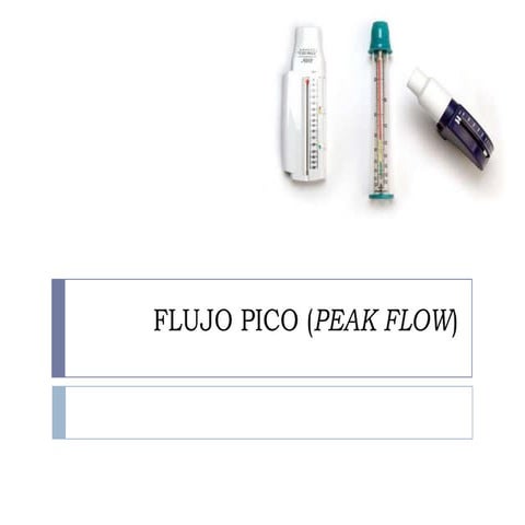 Flujo pico (peak flow) | PPTX