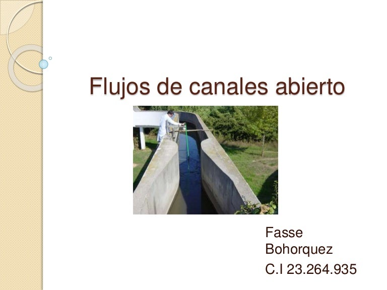 Flujos De Canales Abierto