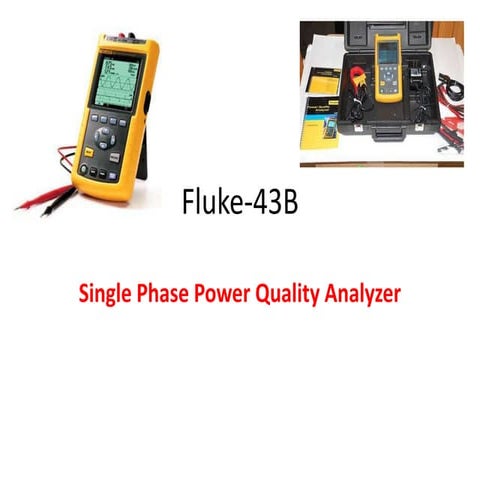 Fluke 43 b user training | PPTX