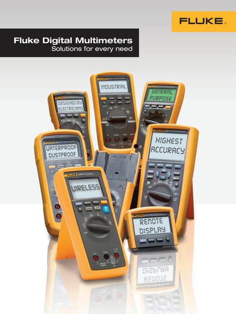 Fluke India - Digital Multimeter | PPT