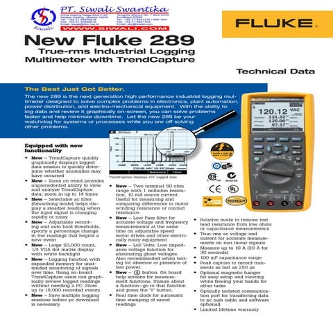 Brosur Fluke 289 | PDF