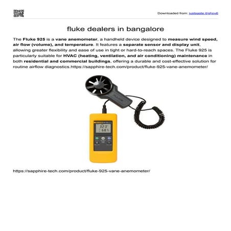 fluke dealers in bangalore................ | PDF