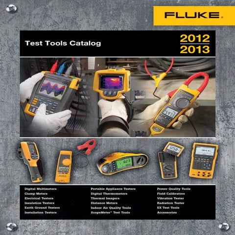 Fluke Electrical Measurement Testing Tools Catalog 2012 2013 in ...