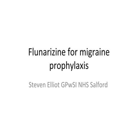 Flunarizine for migraine prophylaxis | PPT | Brain and Nervous System ...
