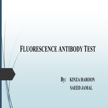 Fluorescence antibody test | PPTX