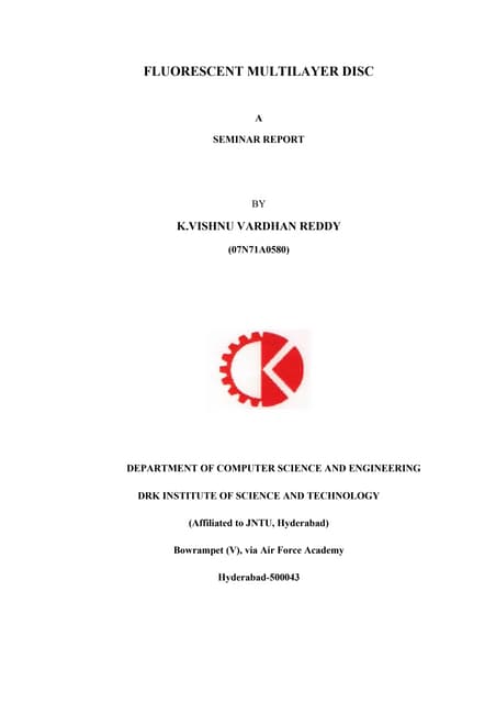 Fluorescent Multi-Layer Disc | PPT