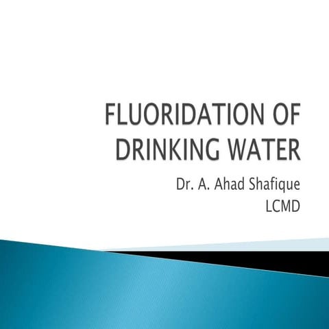 Fluoridation | PPTX