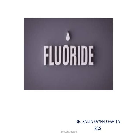 FLUORIDE.ppt............................ | PPT
