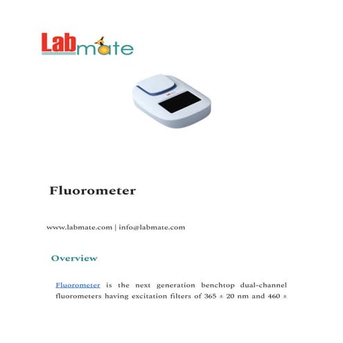 Fluorometer | PDF