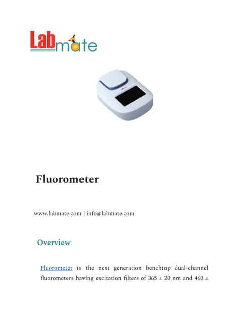Nano-Spectrophotometer | PDF