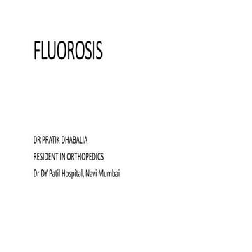 Fluorosis | PPTX