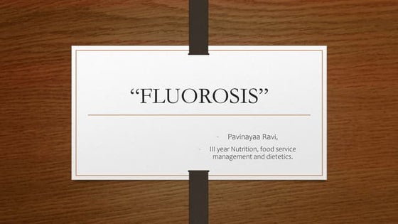 Dr dutta nppcf fluorosis_2nd half | PPT