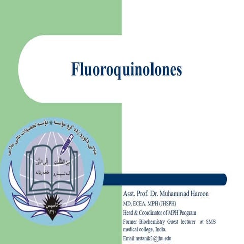 Fluroquinolones- Pharmacology | PDF