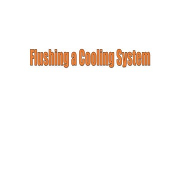 Flushing A Cooling System Pptx
