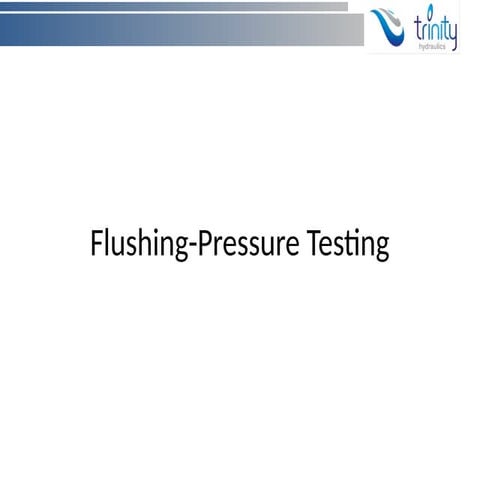 Flushing and pressure Testing of Hydraulic Hoses and hydraulic lines.pptx