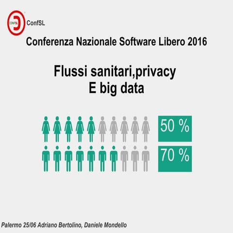 Flussi sanitari: Privacy e Big Data | PDF