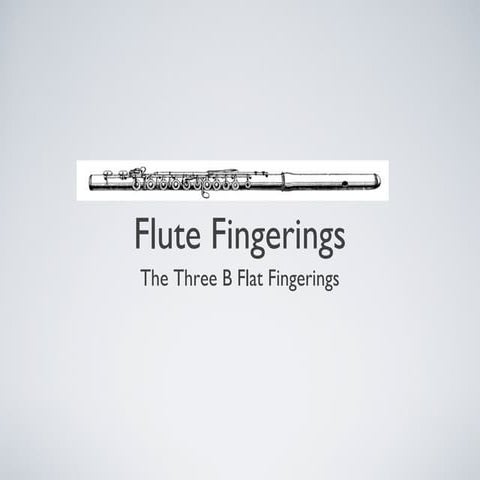 Flute bb fingerings | PPT