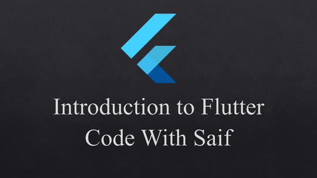 Flutter Intro Pptx