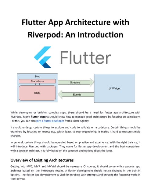 Flutter App Architecture With Riverpod An Introduction Pdf
