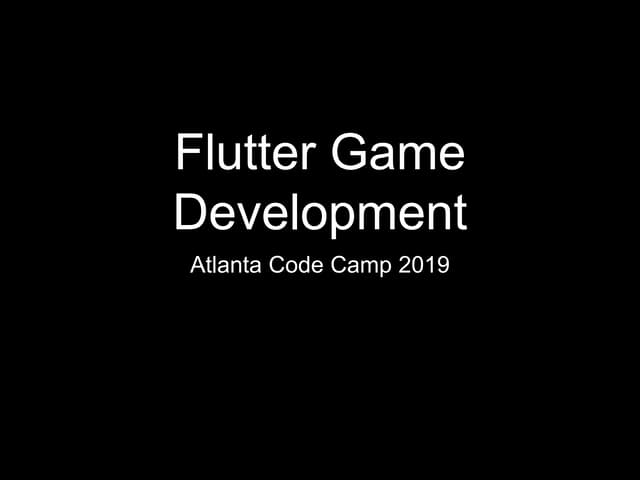 Flutter Game Development Ppt