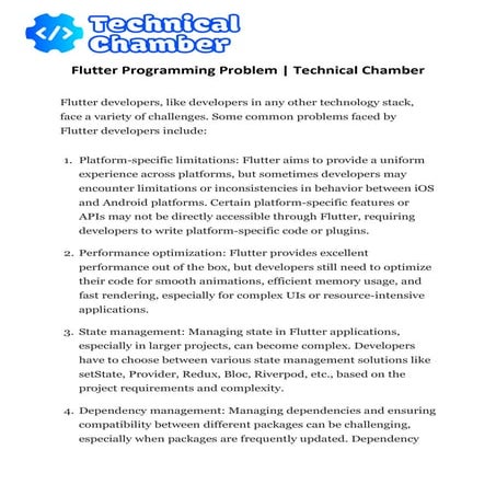 Flutter Programming Problem Solution Providing Solution Pdf