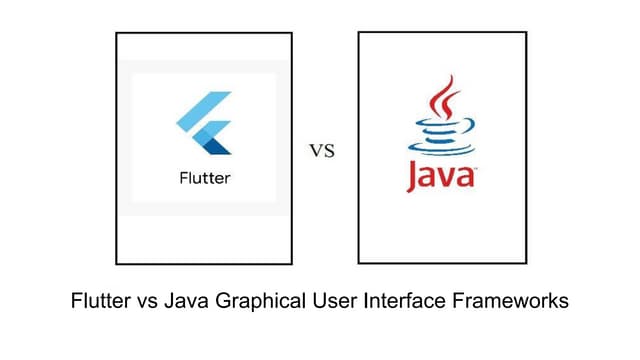 Flutter Vs Java Graphical User Interface Frameworkspptx Ppt