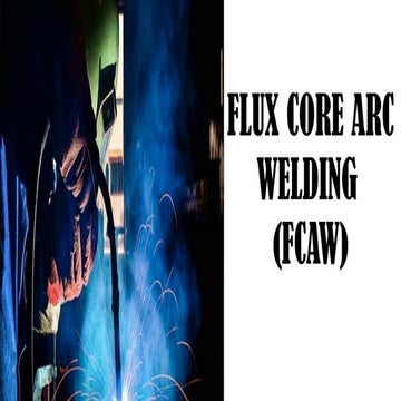 Flux Cored Arc Welding | PDF