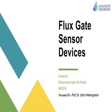 Flux Gate Sensor Devices ... Electrical engineering | PPTX